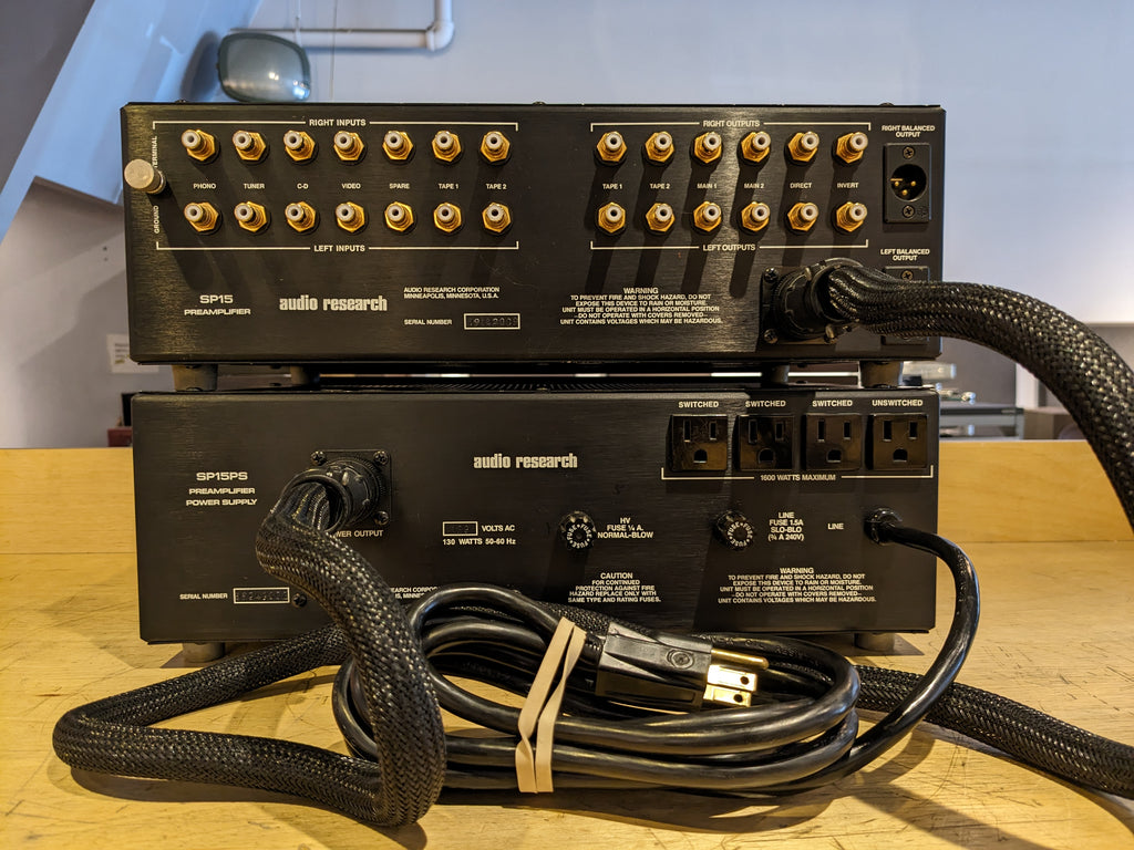 Audio Research SP15 Hybrid Stereo Preamplifier w/ External SP15S Power ...